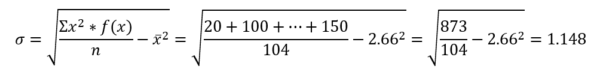 How to find mean, median, mode and standard deviation in a discrete ...